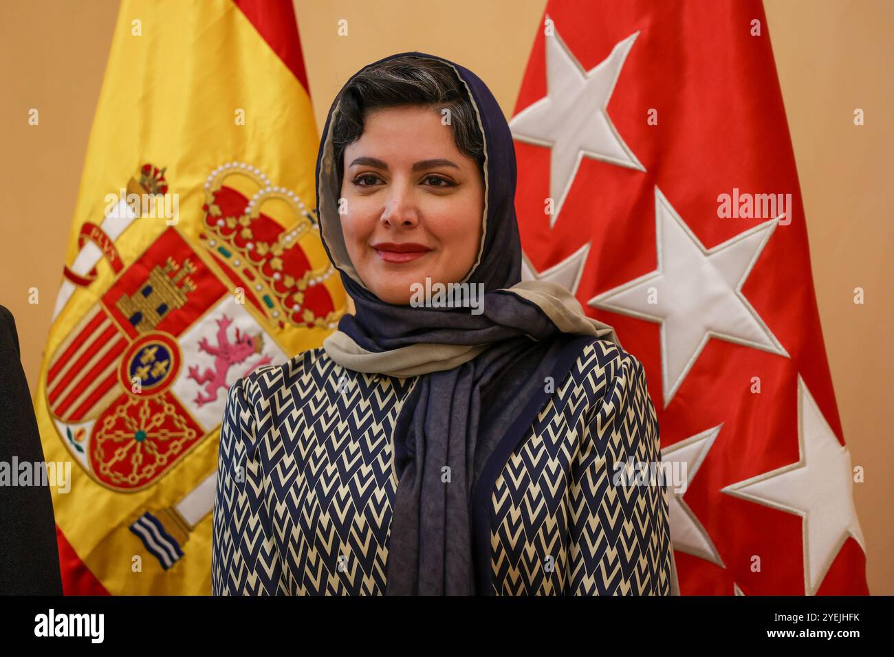 Madrid, Spain. 31st Oct, 2024. The ambassador of Saudi Arabia in Spain ...
