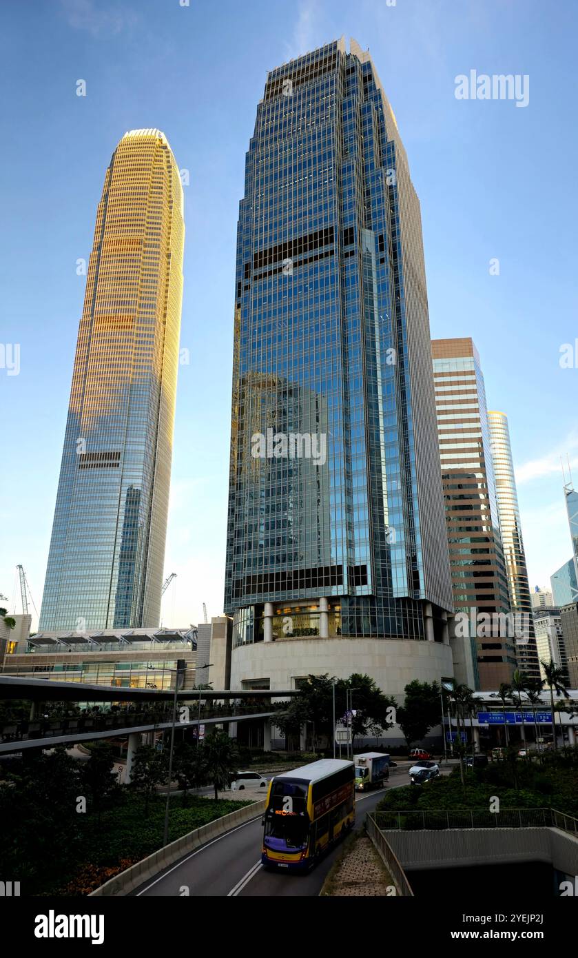 The IFC towers in Hong Kong Stock Photo - Alamy