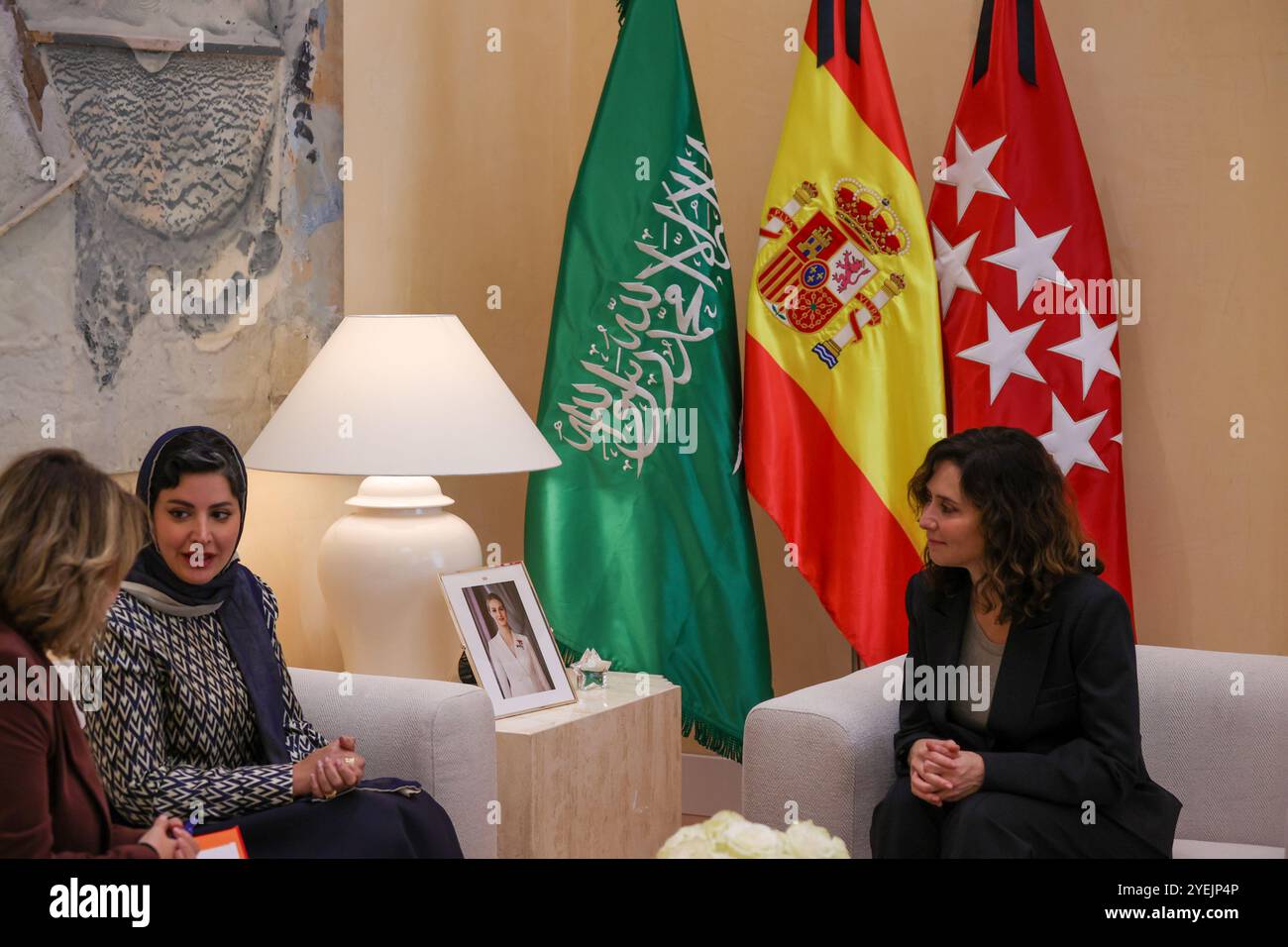 Madrid, Spain. 31st Oct, 2024. The president of the Community of Madrid ...