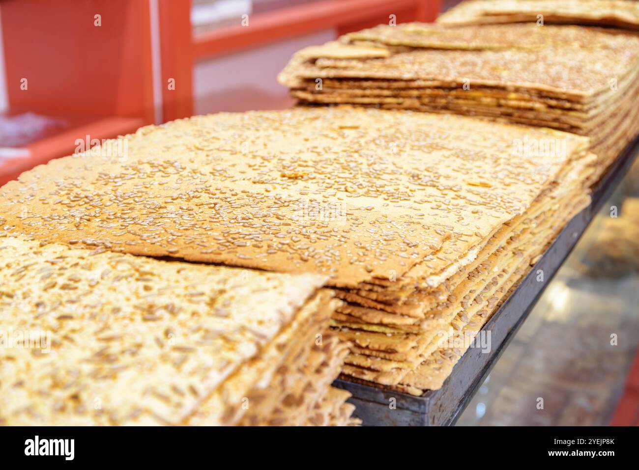 Awesome closeup view of traditional Iranian Sangak Bread Stock Photo ...