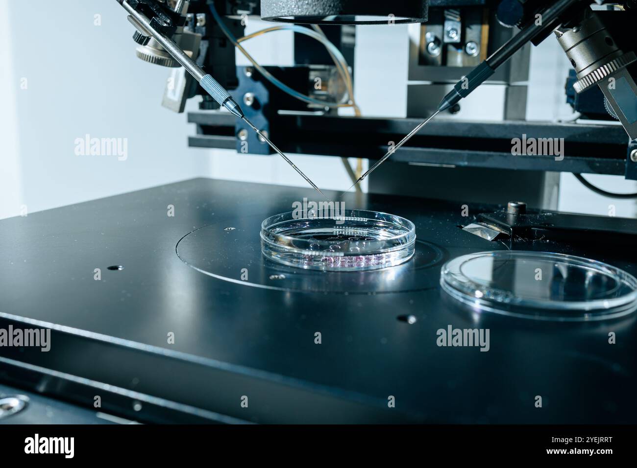 Modern multifunctional medical microscope, experiments on modern ...