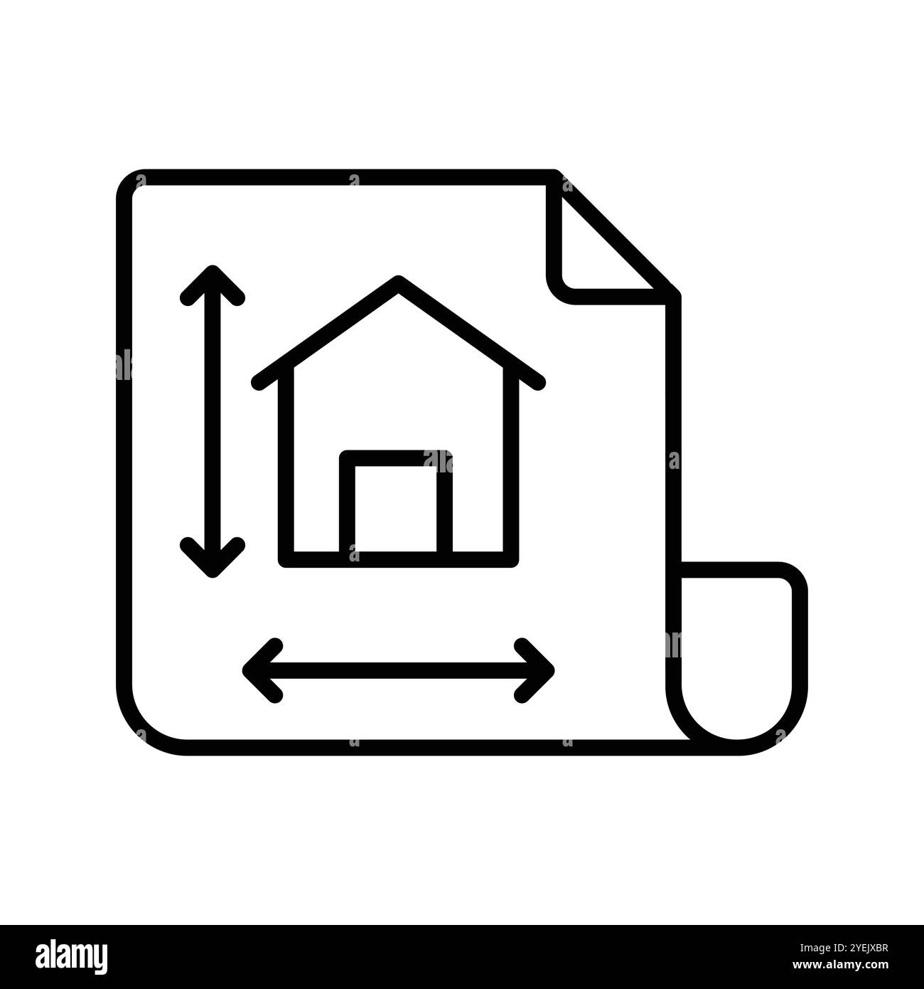 Home design on page showing concept icon of home architecture ...