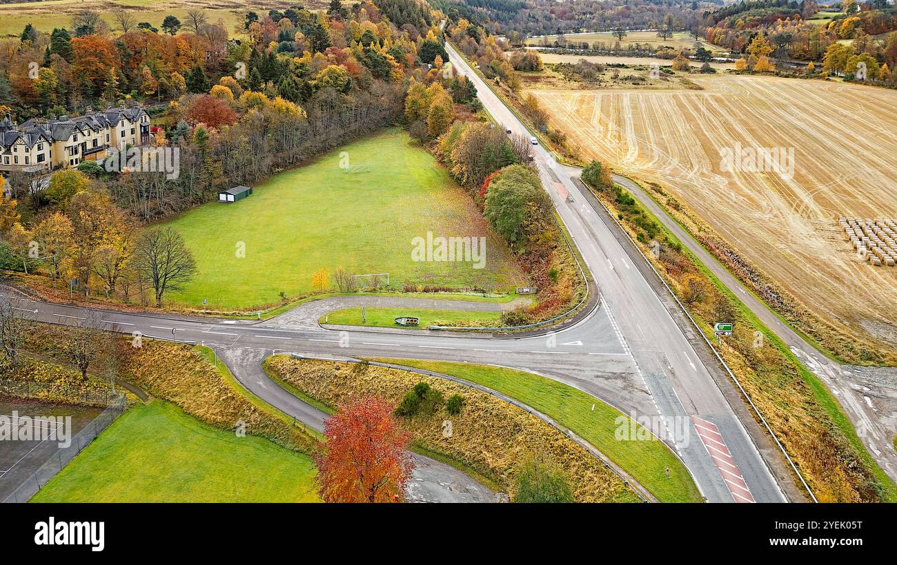 Craigellachie Moray Scotland autumn coloured trees the hotel and the ...