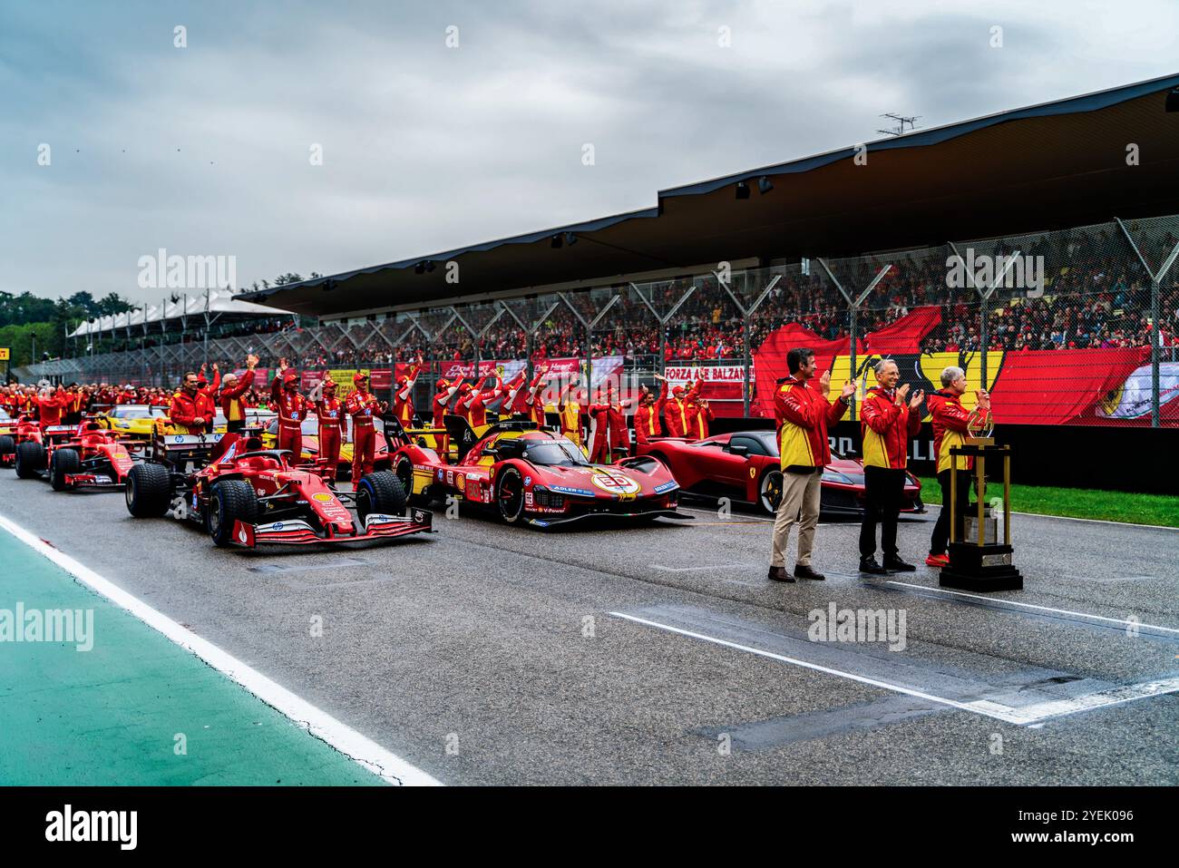 CEO of Ferrari, Benedetto Vigna and all the Ferrari endurance and corse ...