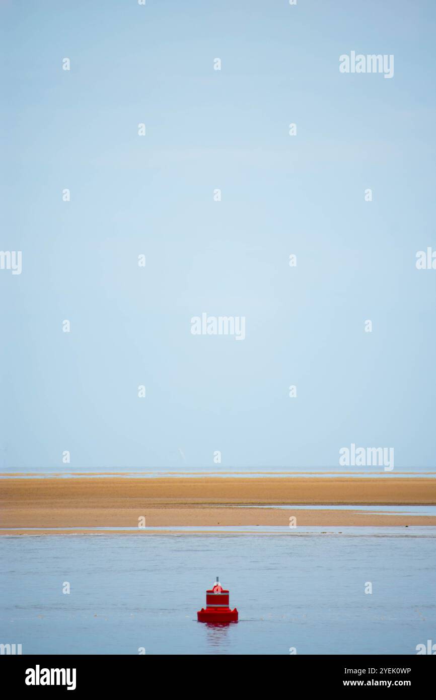 sea buoy between beach and sand dune Stock Photo - Alamy