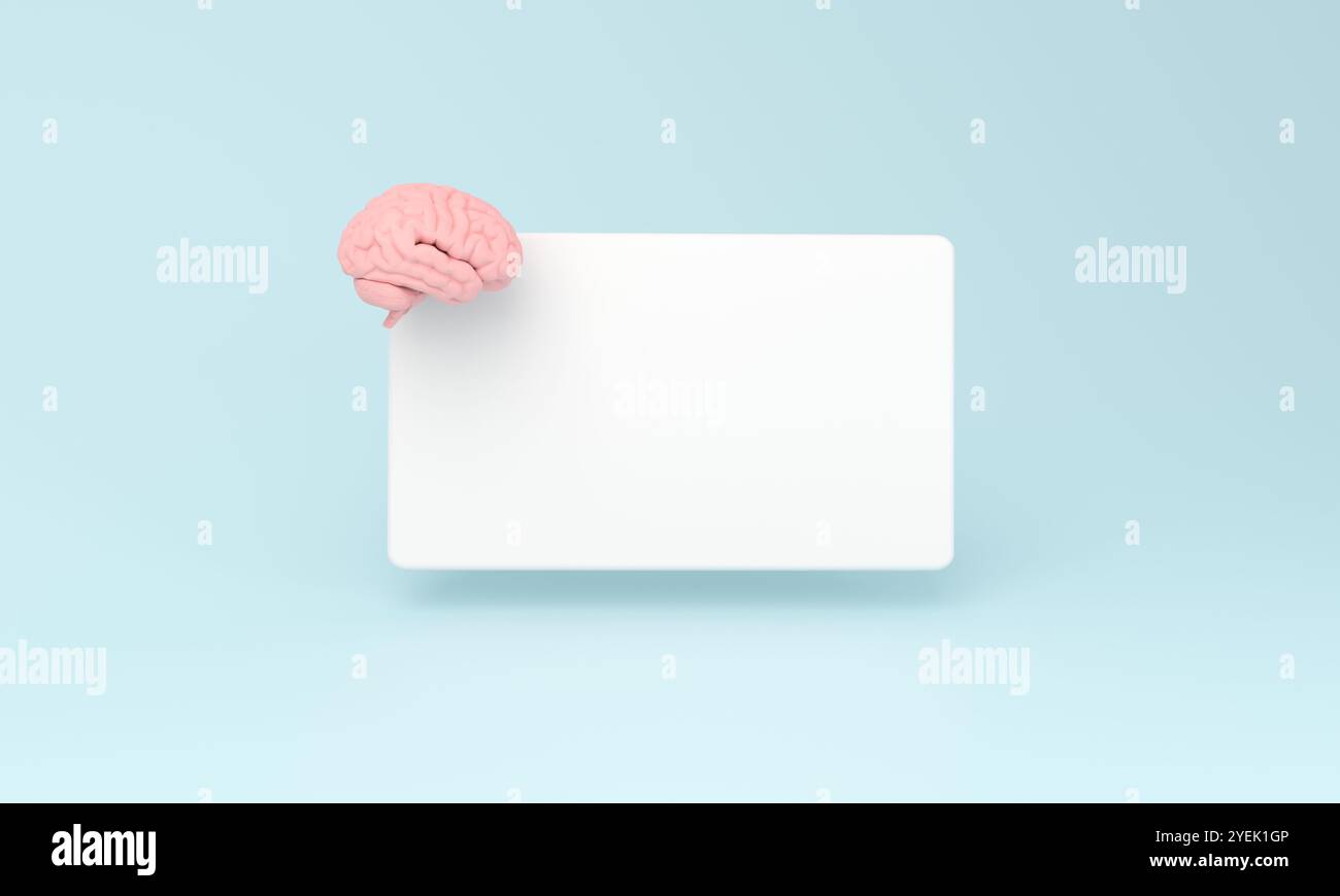 Minimalist brain design hi-res stock photography and images - Alamy