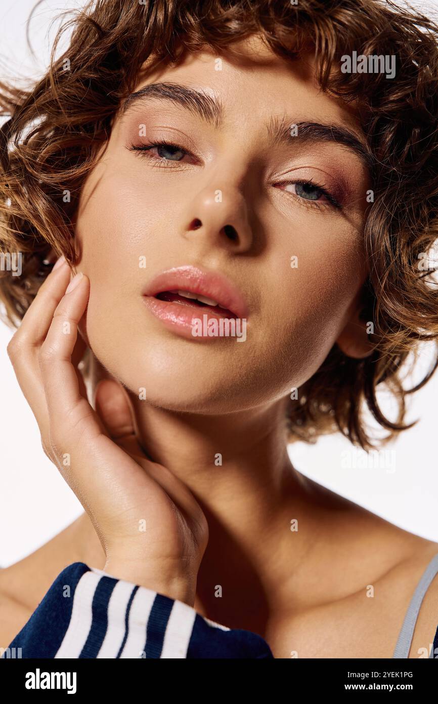 Curls gently hi-res stock photography and images - Alamy