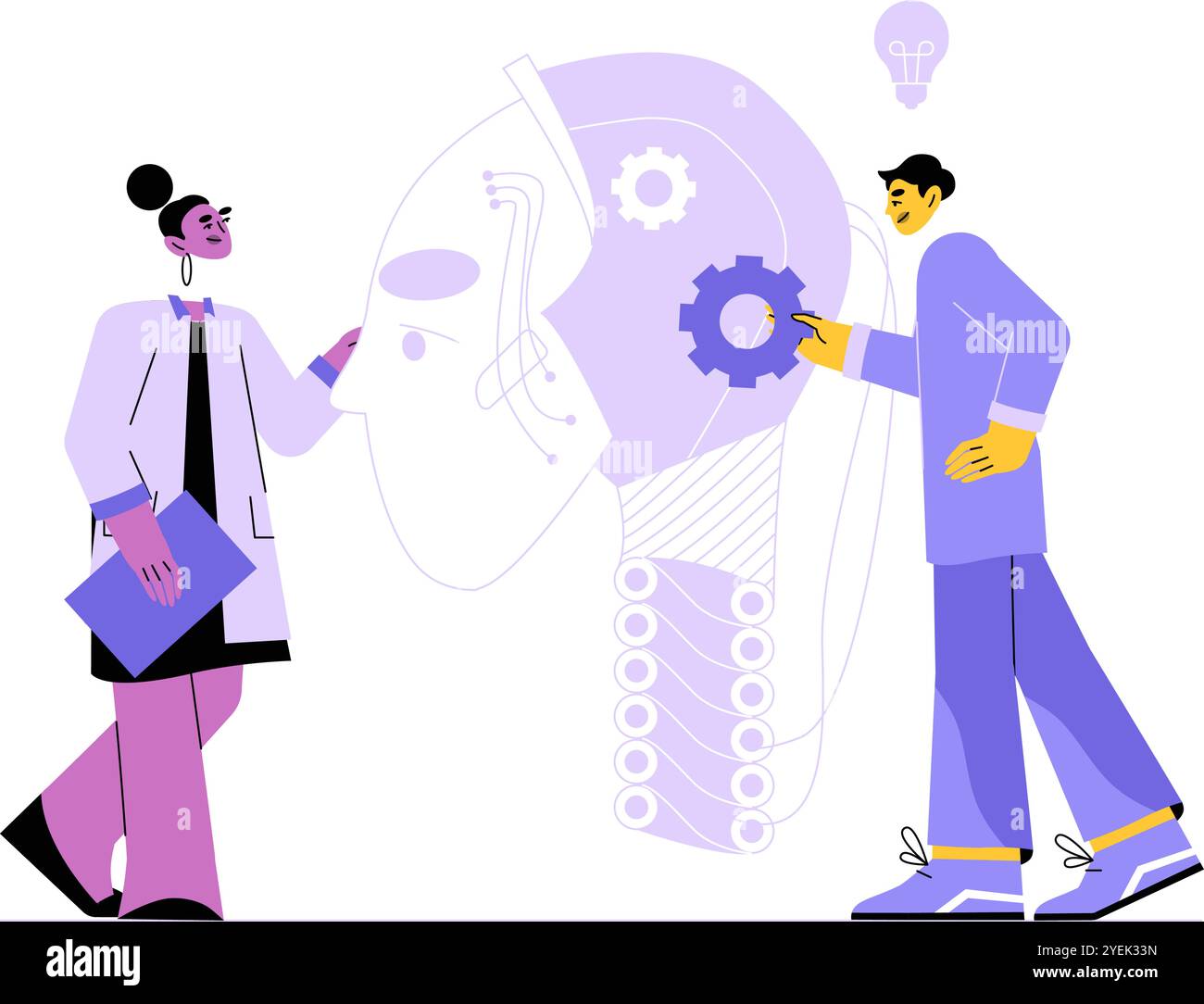 Scientists and engineers Stock Vector Images - Alamy