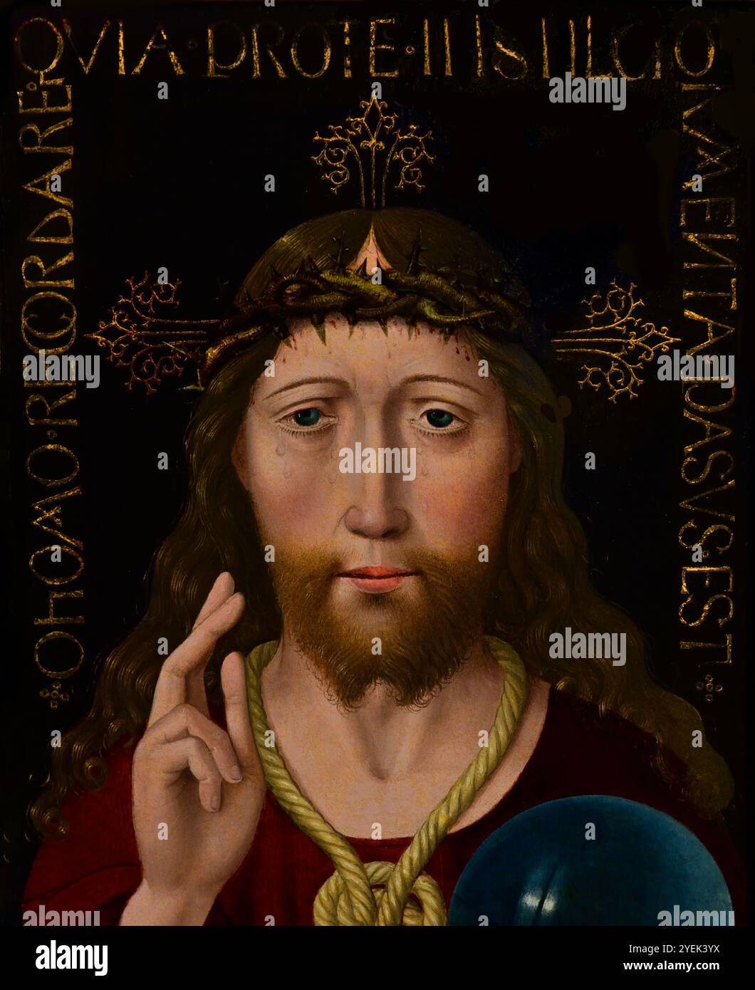 Head of Christ Crowned with Thorns. Christ as Ruler of the Universe ...