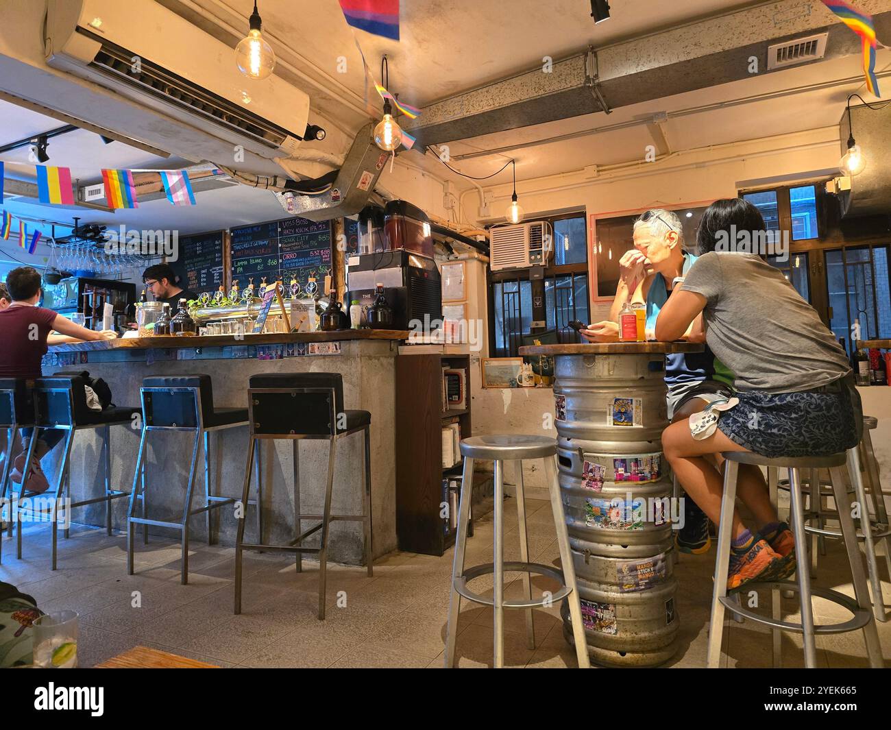 The Beer Shack in Yung Shue Wan, Lamma Island, Hong Kong Stock Photo ...