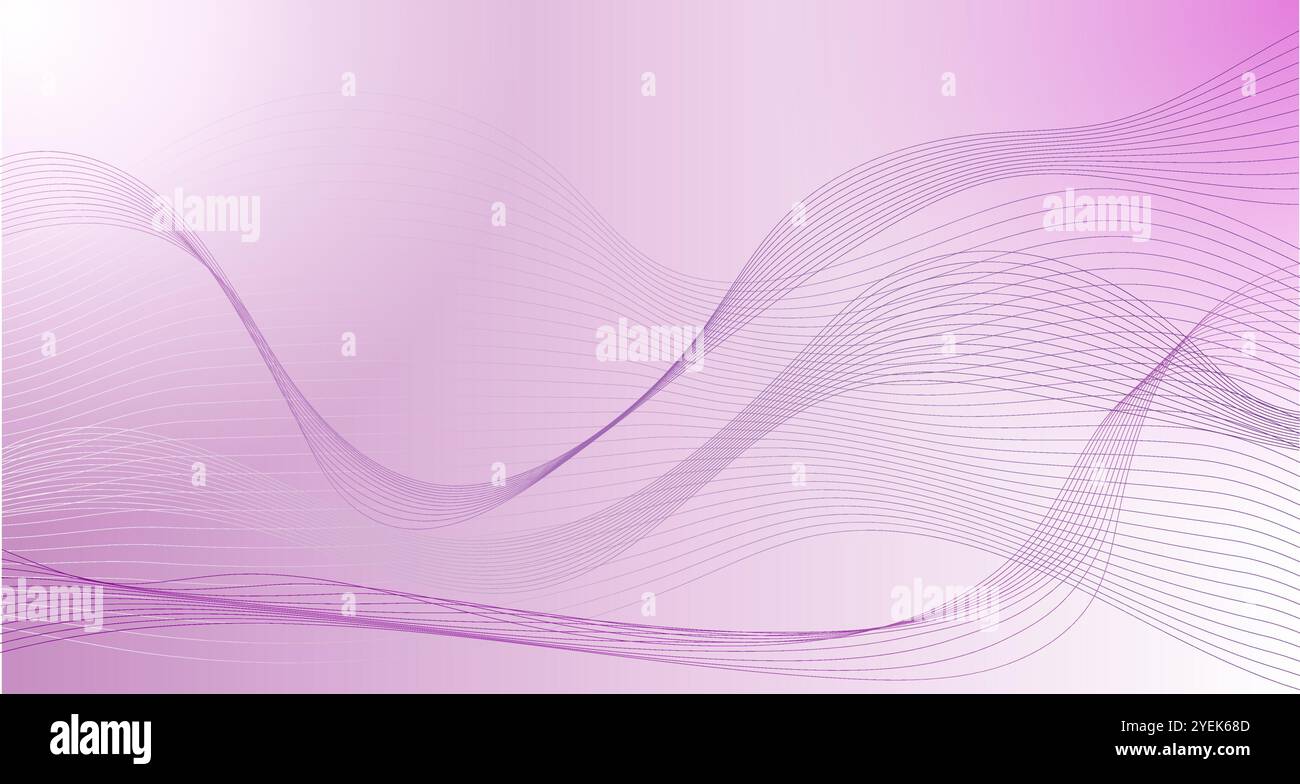 A smooth gradient background with flowing lines in soft purple tones ...