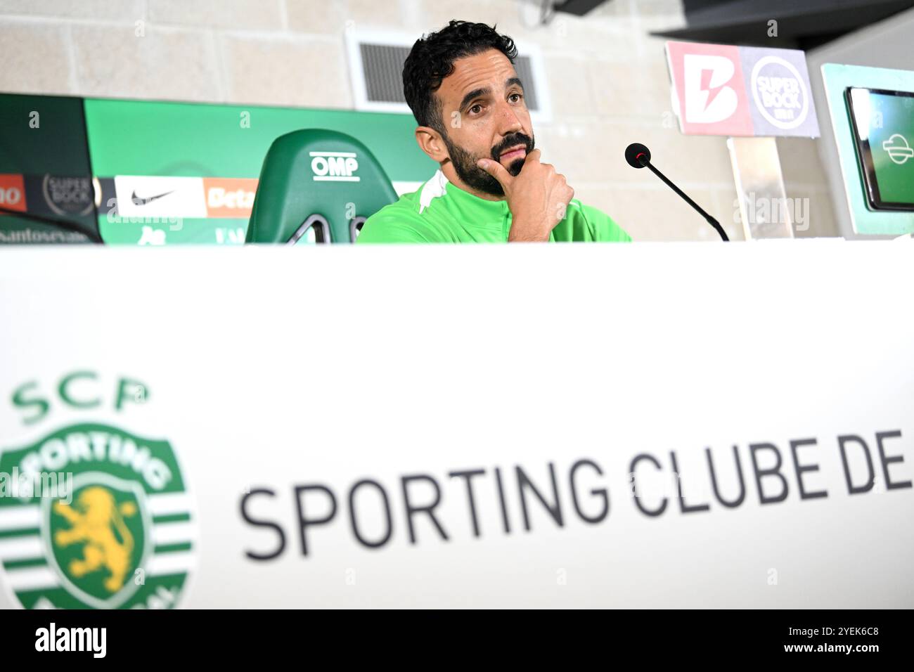 Sporting Lisbon manager Ruben Amorim during a press conference at the ...