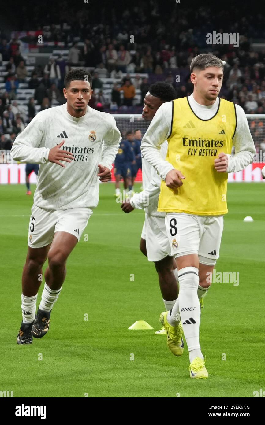 Jude Bellingham and Federico Valverde of Real Madrid during the Spanish ...