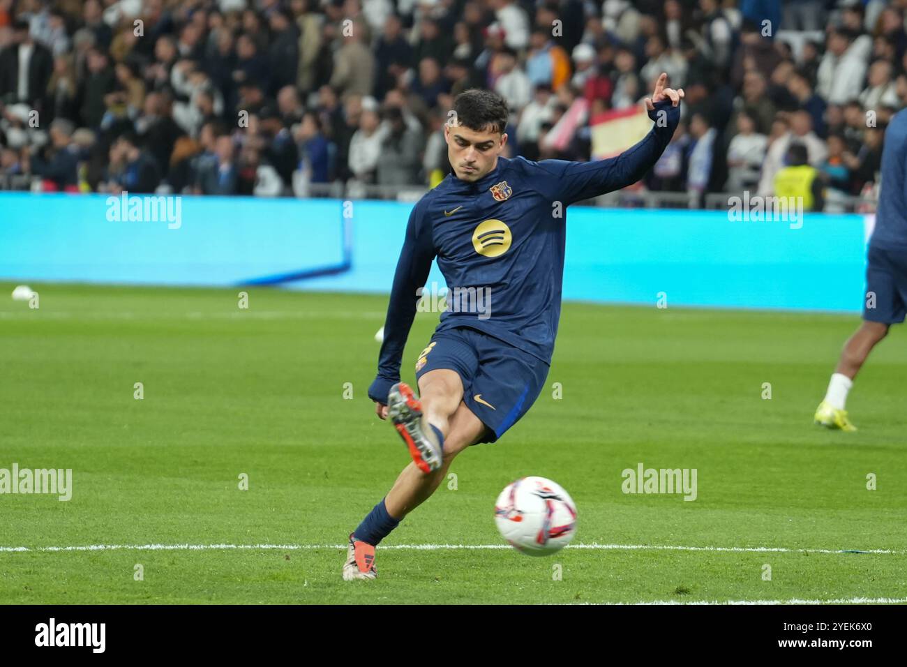 Pedri of FC Barcelona during the La Liga football match between Real Madrid CF and FC Barcelona ...