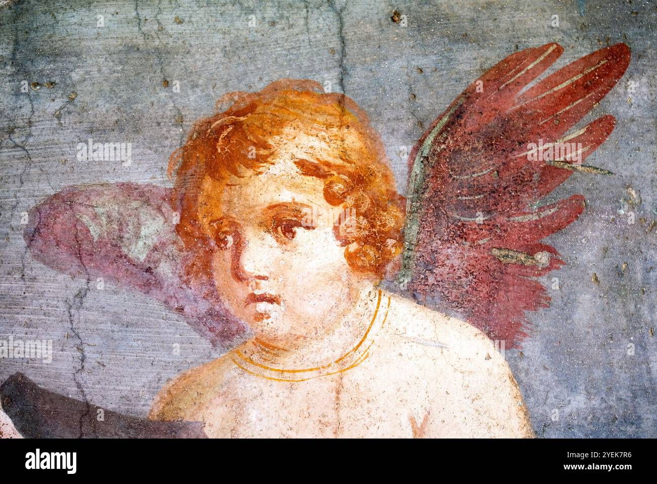 Winged cupids, little gods of ancient Rome in Pompeii Stock Photo - Alamy