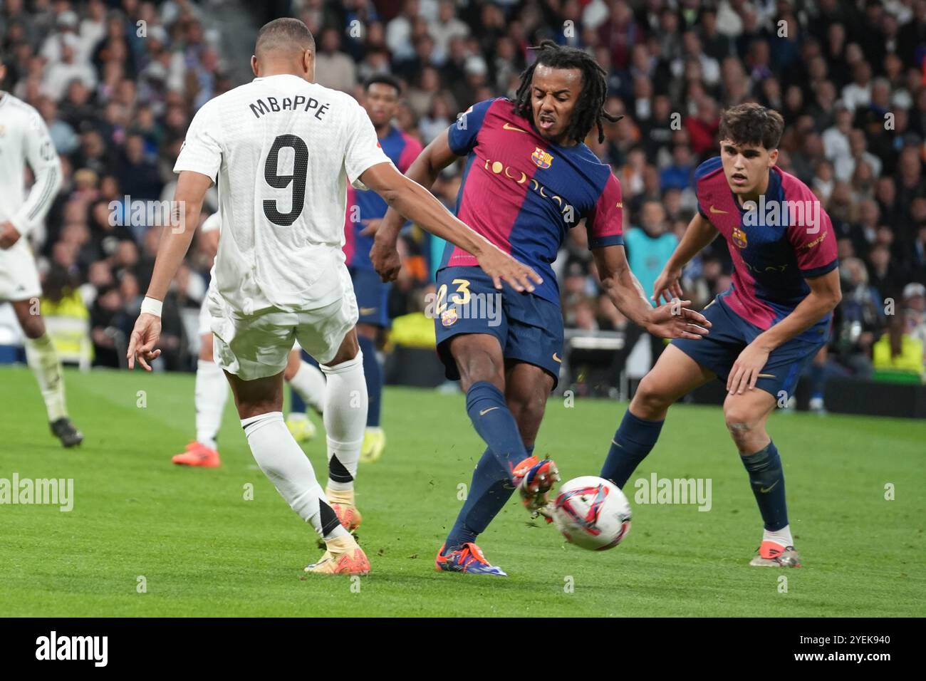 Pau Cubarsí , Jules Koundé of Barcelona of Kylie MBappe of Real Madrid ...