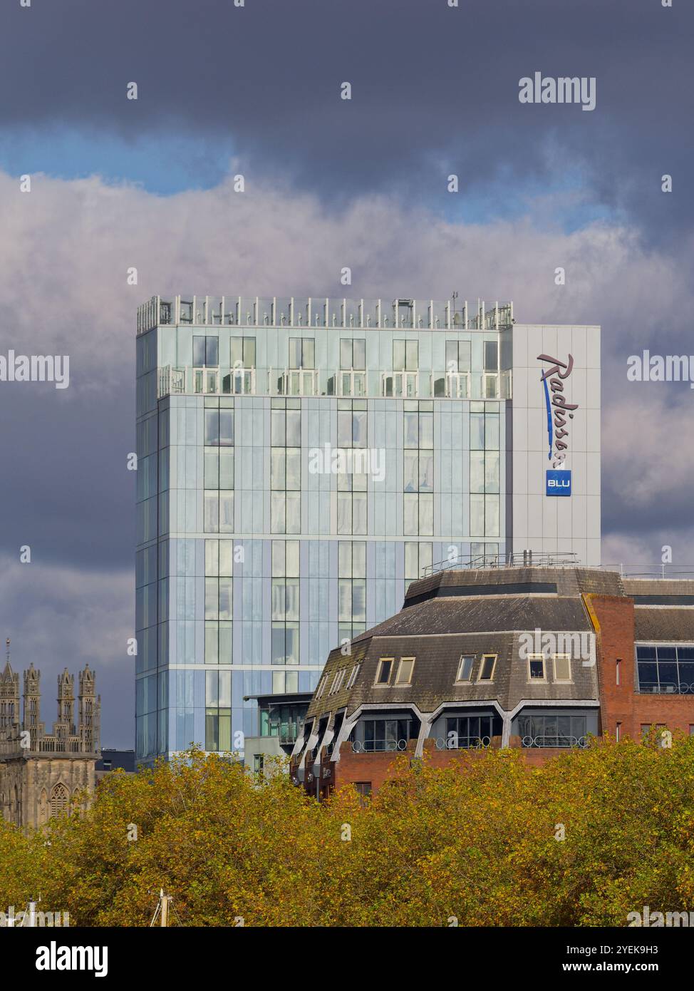 Radisson Blu Hotel, Harbourside, Bristol, England, UK, GB Stock Photo ...