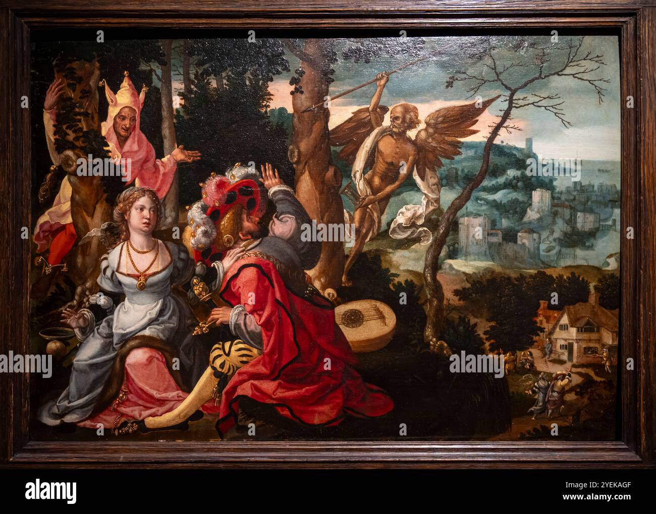 Lovers surprised by a fool and death hi-res stock photography and ...