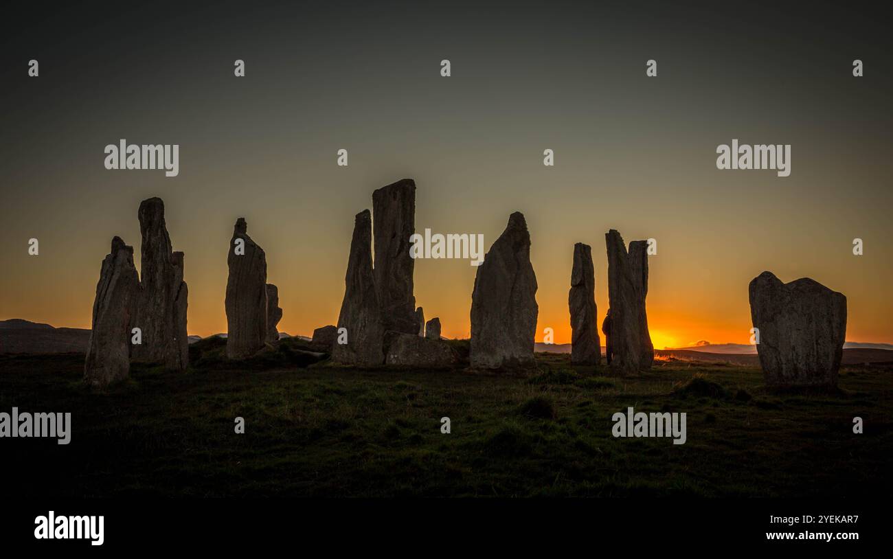 Standing Stones of Callanish, Lewis, Outer Hebrides, Scotland Stock ...