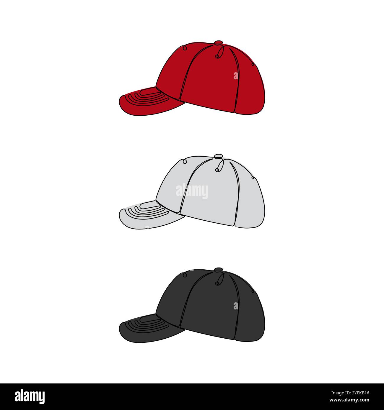 Stylish red baseball cap Stock Vector Images - Alamy