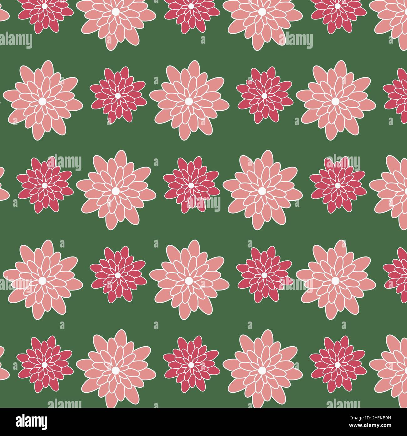Seamless repeating pattern of small flowers on a pastel background ...