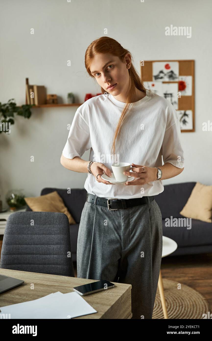 Student stands desk holding hi-res stock photography and images - Alamy