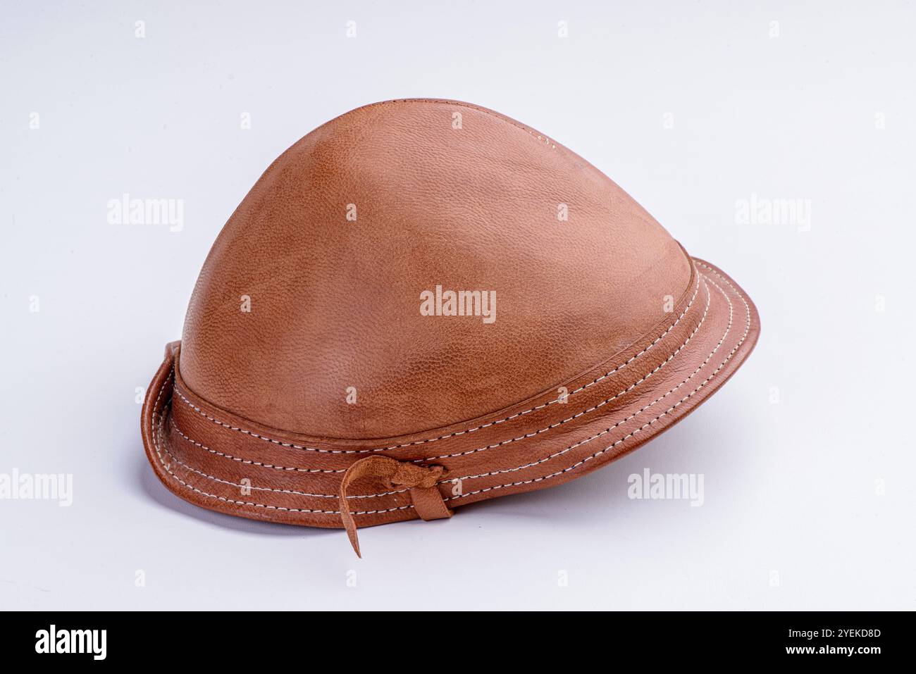 Traditional leather hat worn by cowboys from the northeastern region of ...