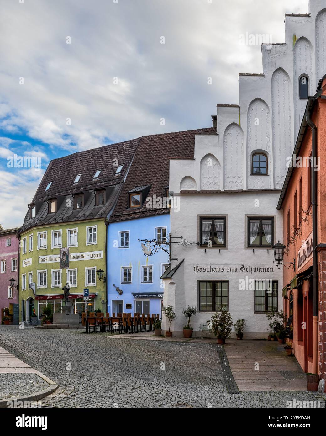 The beautiful old town of Füssen, Bavaria, Germany Stock Photo - Alamy