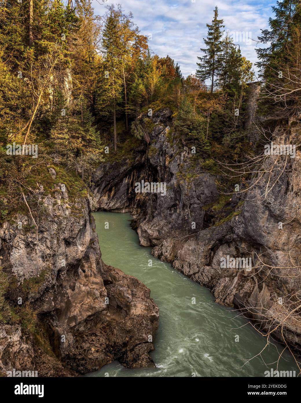 The famous Lech Waterfalls in Füssen, Germany Stock Photo - Alamy
