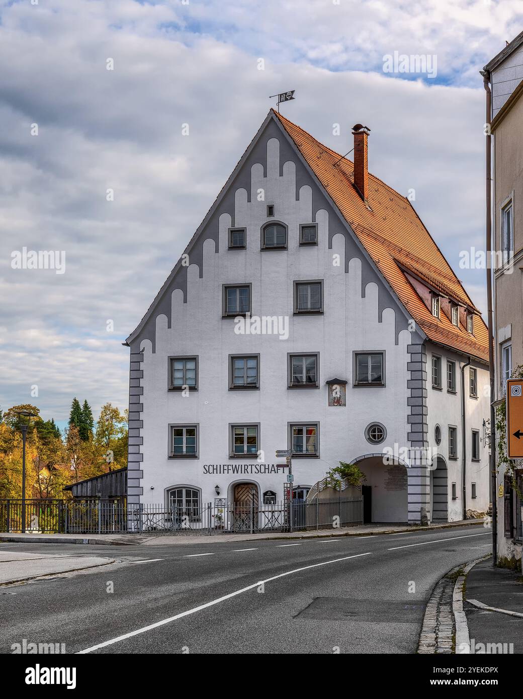 The beautiful old town of Füssen, Bavaria, Germany Stock Photo - Alamy