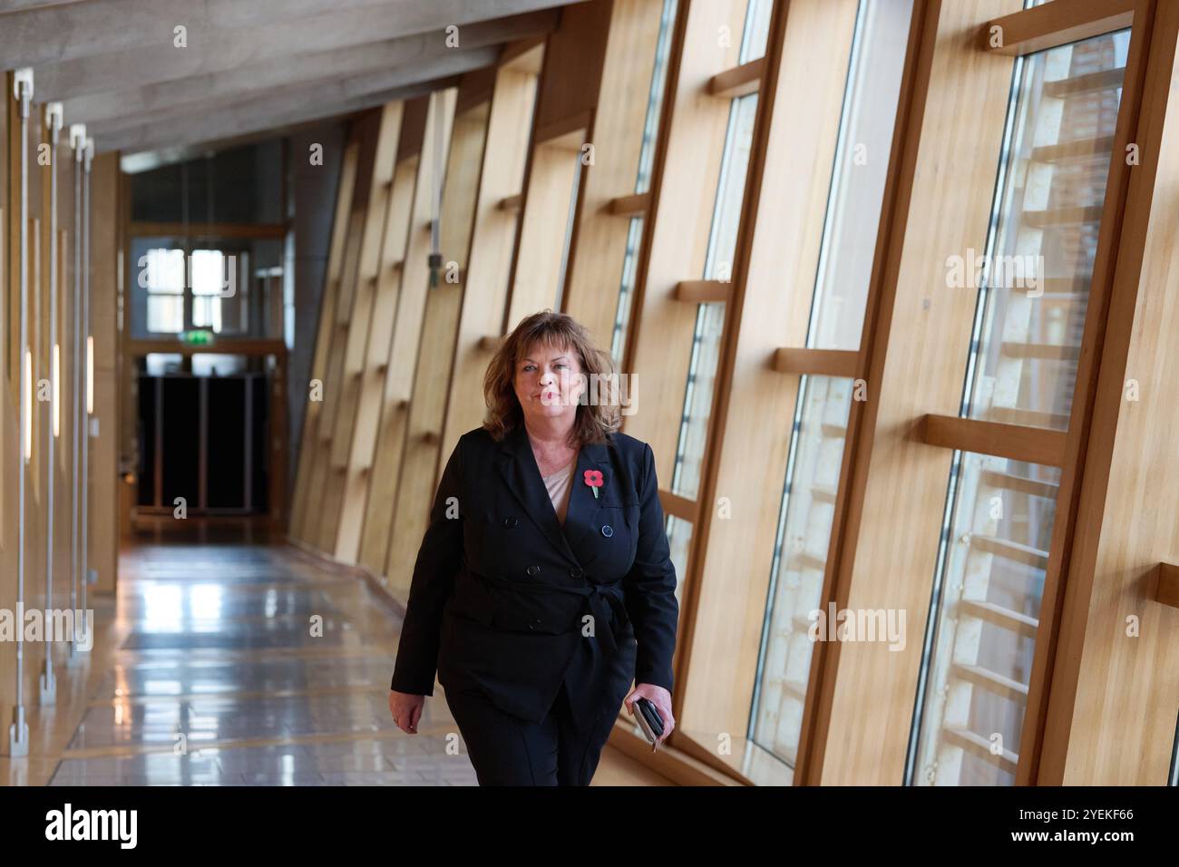 Edinburgh Scotland, UK 31 October 2024. Cabinet Secretary for Transport Fiona Hyslop at the ...