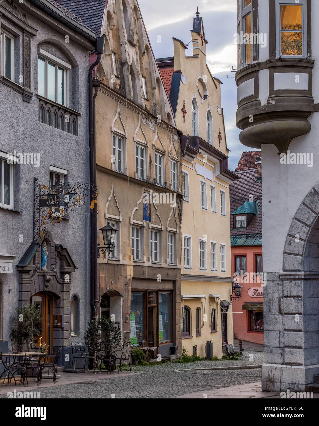 The beautiful old town of Füssen, Bavaria, Germany Stock Photo - Alamy