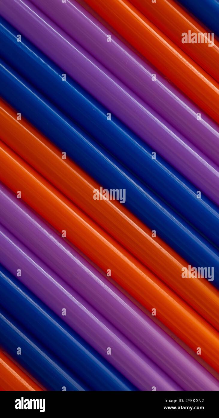Beautiful patterns formed by coloured straw Stock Photo - Alamy