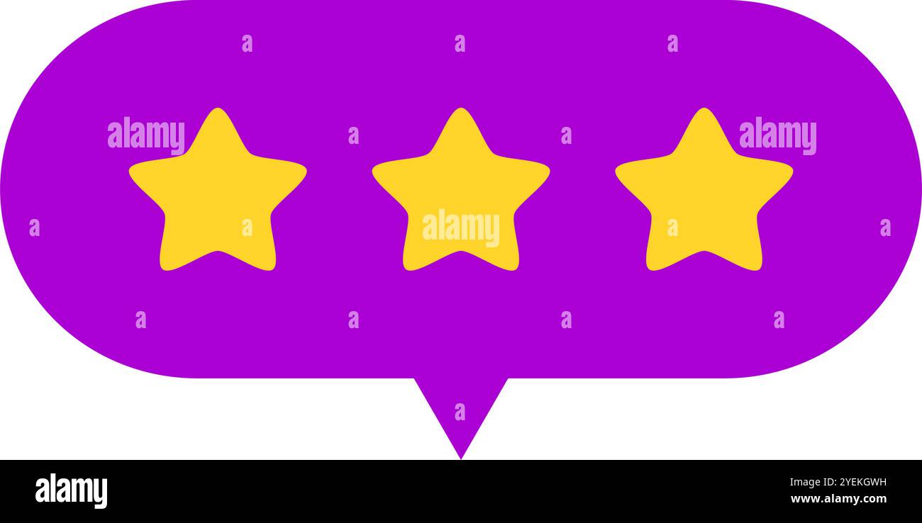 Balloon with 3 stars. 3 stars rating icon Stock Vector Image & Art - Alamy