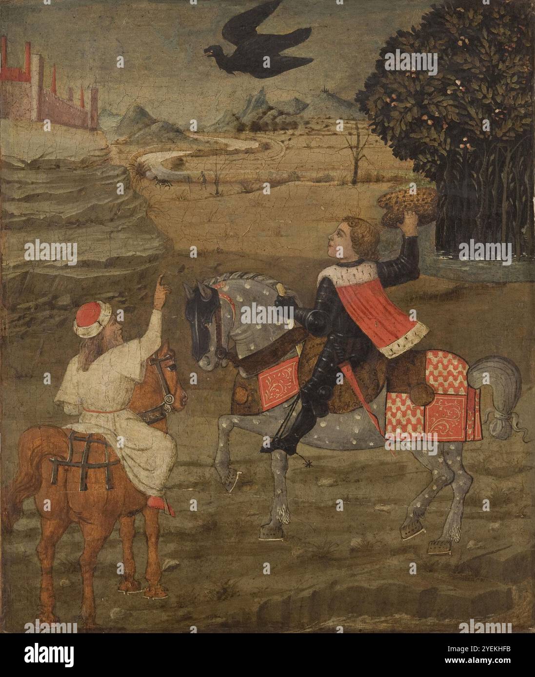 Two Riders Watching a Bird Late 15th century Bernardo di Stefano ...