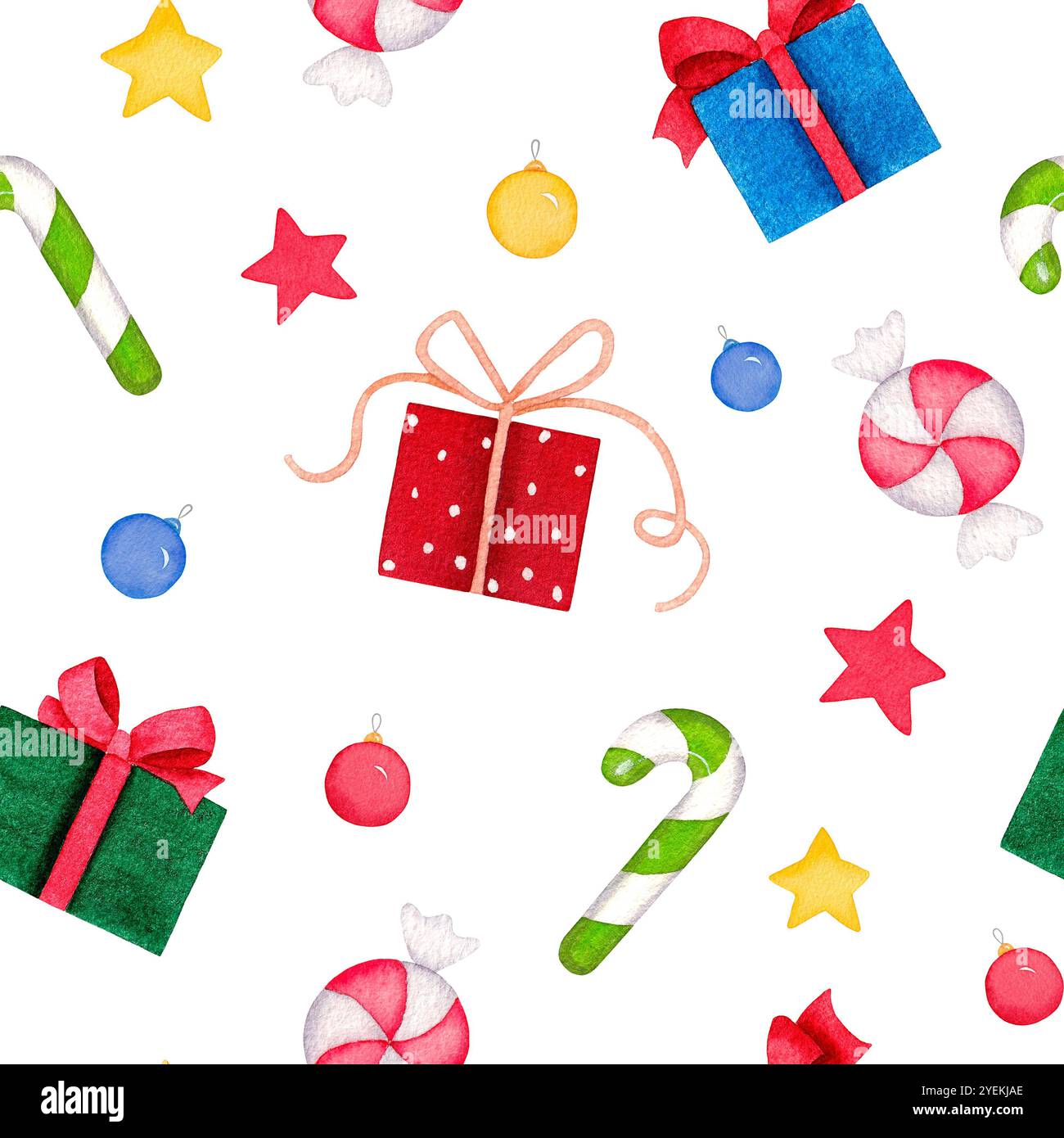 Present box watercolor drawing hi-res stock photography and images - Alamy