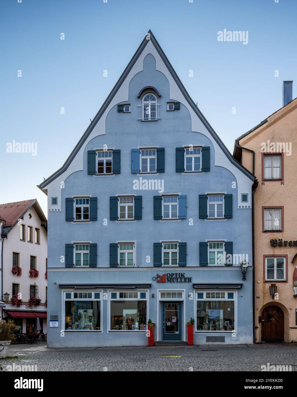 Beautiful old town of Füssen in Bavaria, Germany Stock Photo - Alamy