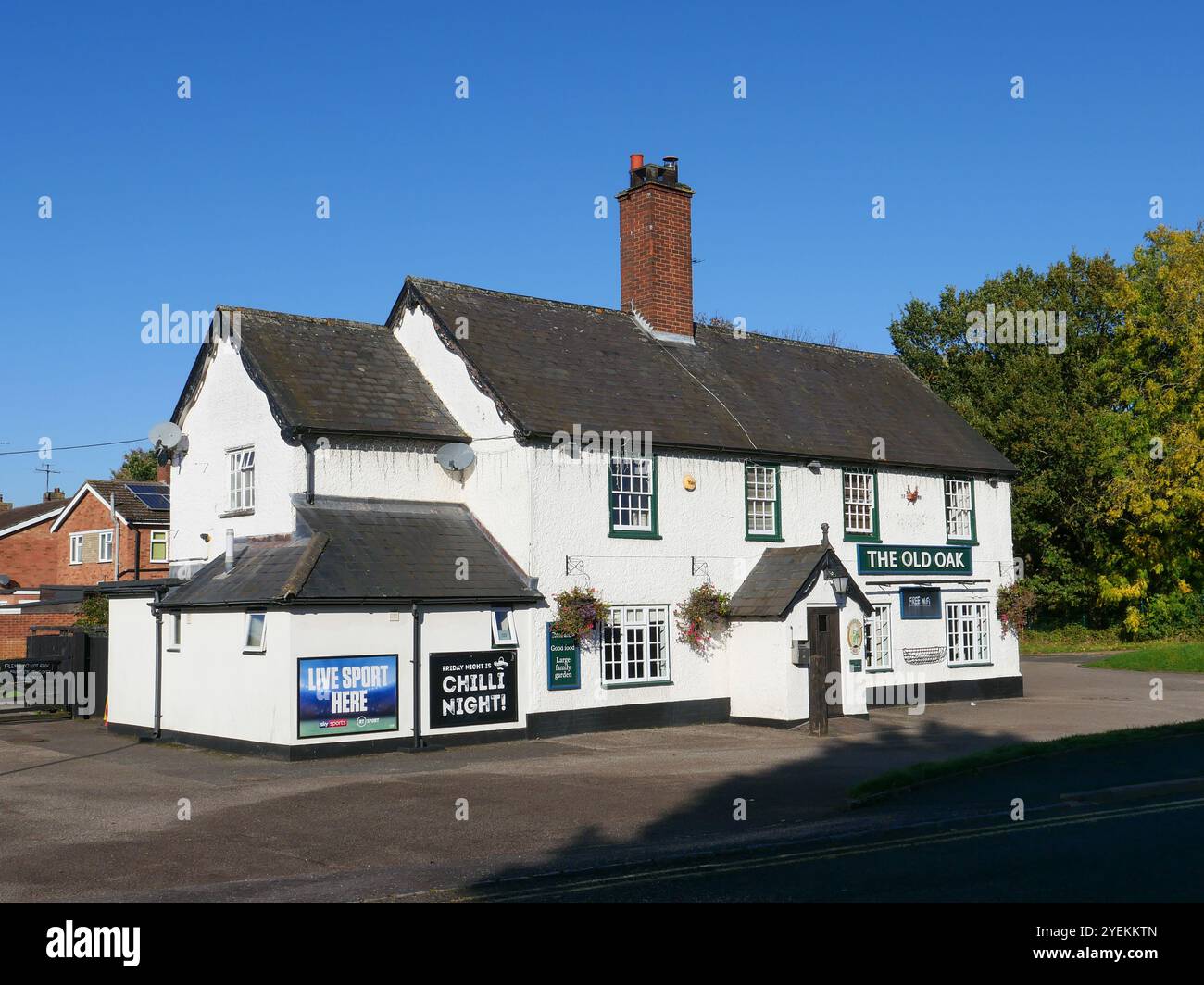 The Old Oak Public House in the village of Arlesey, Bedfordshire ...