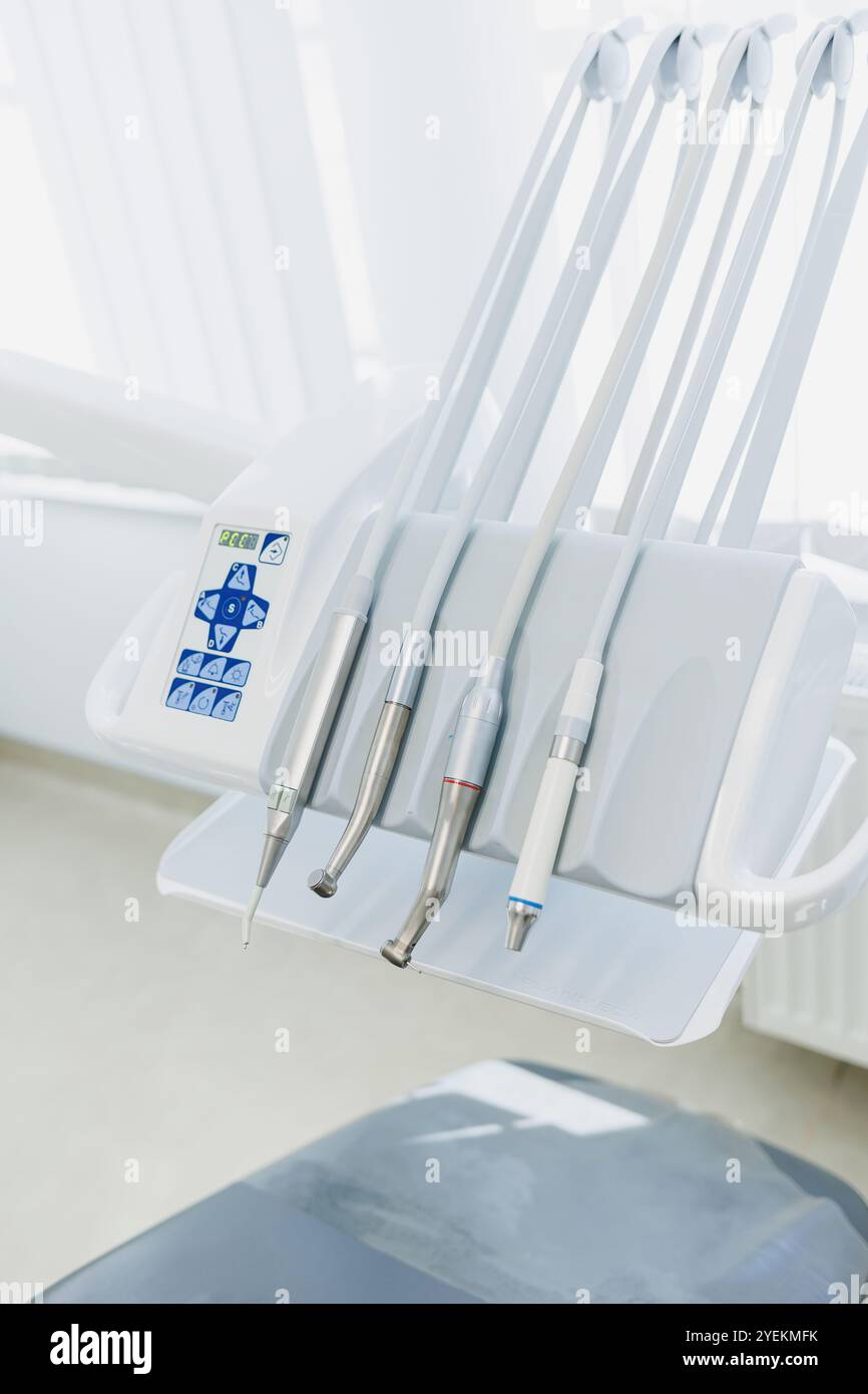 Sterile metal instruments for dental treatment. Tools for the dental ...