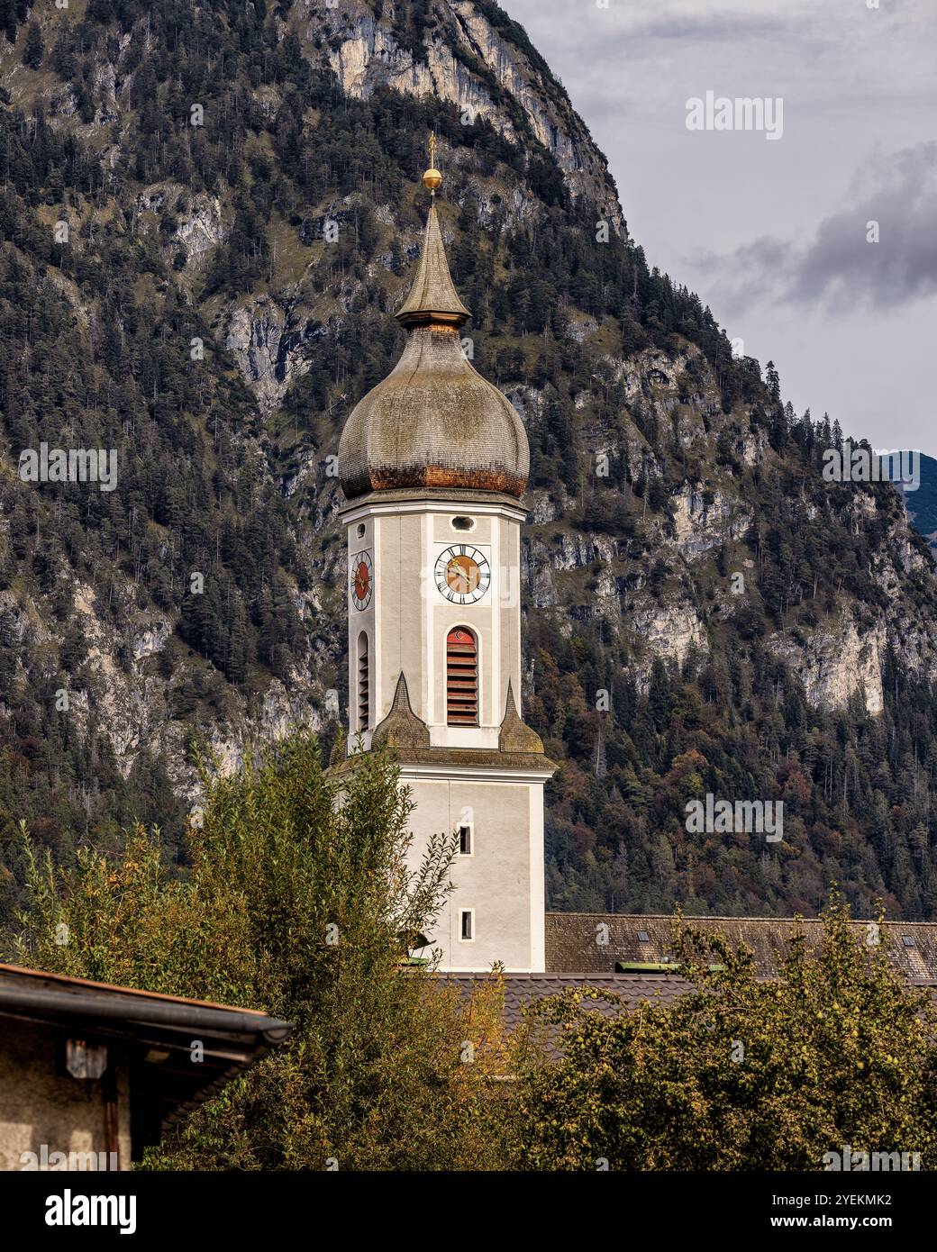 Beautiful and typical german architecture in the old town of Garmisch ...