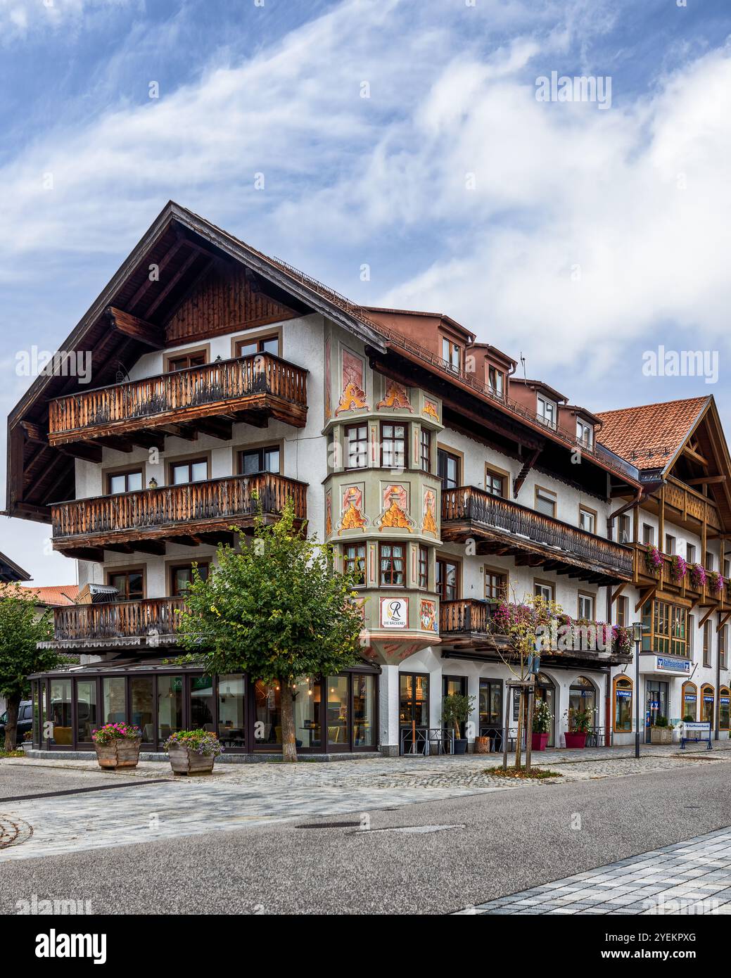 The beautiful old town in Mittenwald, Germany Stock Photo - Alamy
