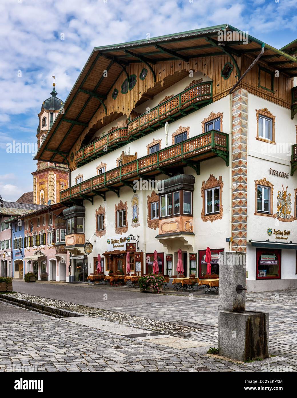 The beautiful old town in Mittenwald, Germany Stock Photo - Alamy