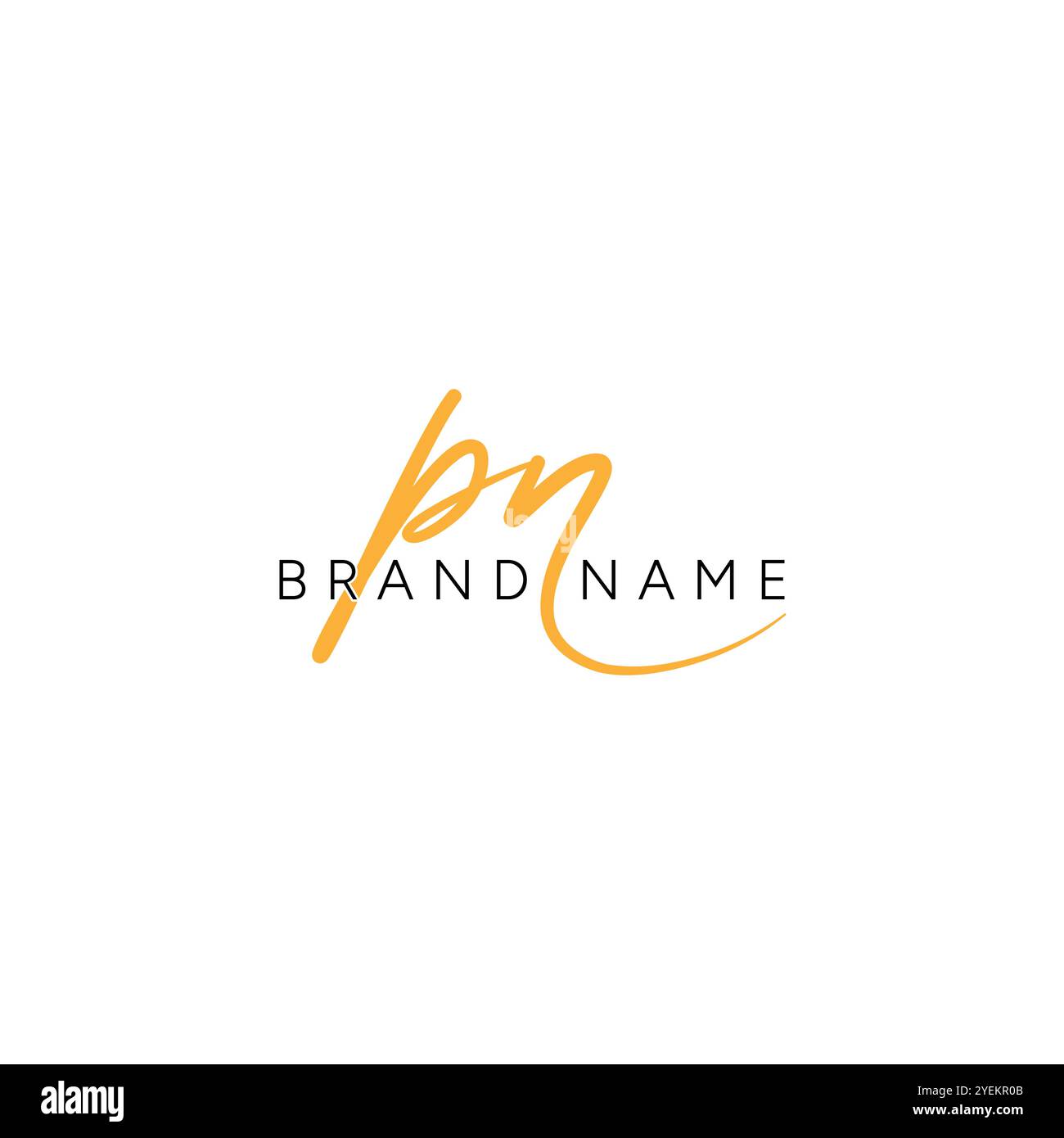 PN Signature Logo - Handwritten Vector Logo Template for PN Alphabet ...