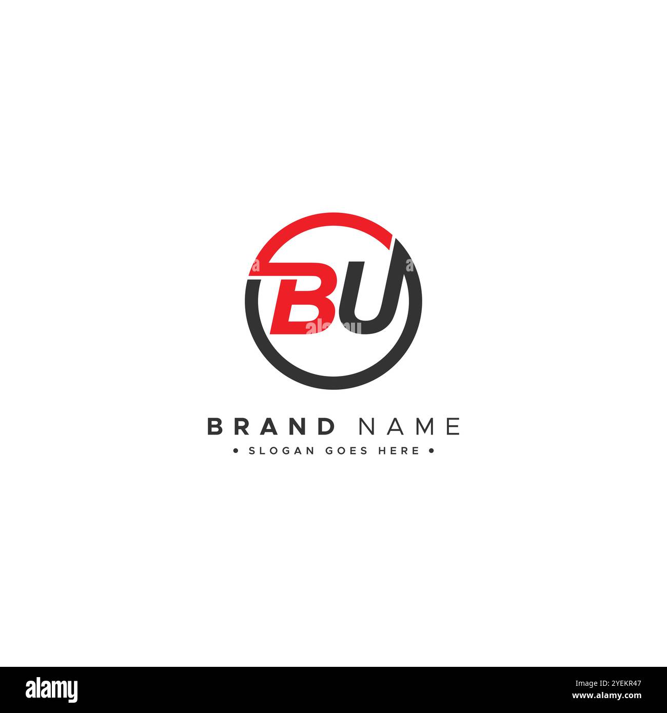 Bu minimal logo Stock Vector Images - Alamy