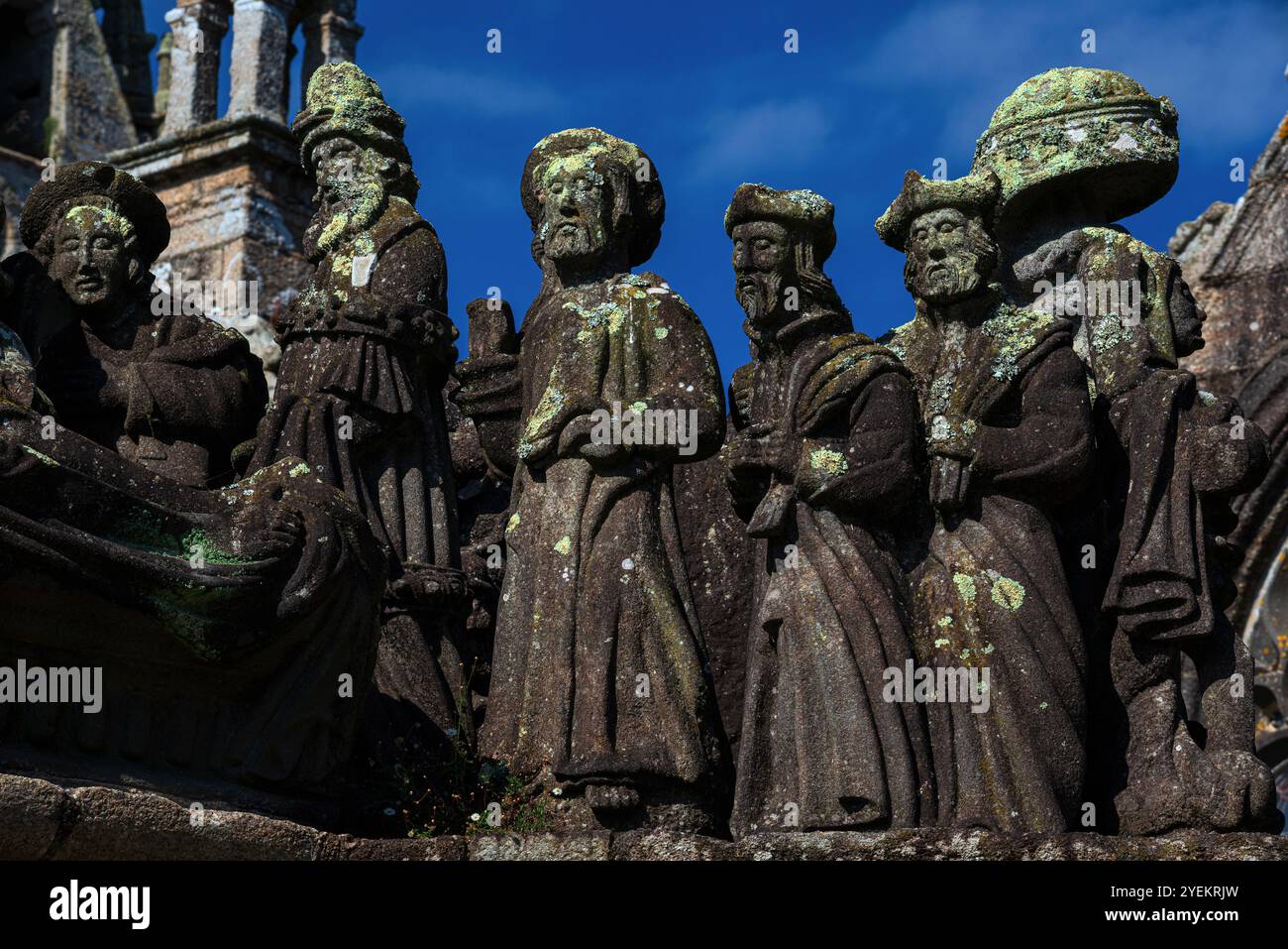 Detail from Entombment of Christ scene on east face of calvary in ...