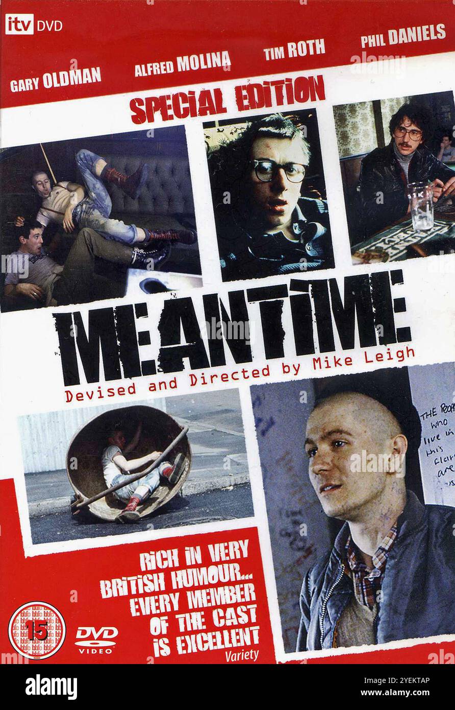 DVD cover. "Meantime" a film devised and directed by Mike Leigh.Special ...
