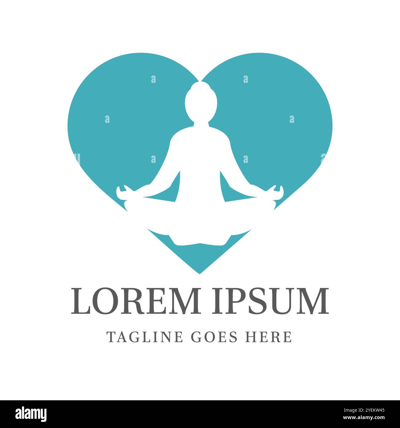 Harmony in meditation nature Stock Vector Images - Alamy