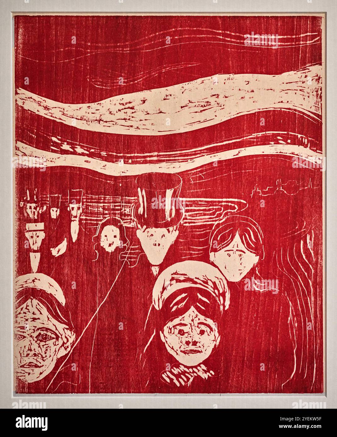 Angoscia ( Angst ) - xilografia stampata a colori - Edward Munch - 1896 ...