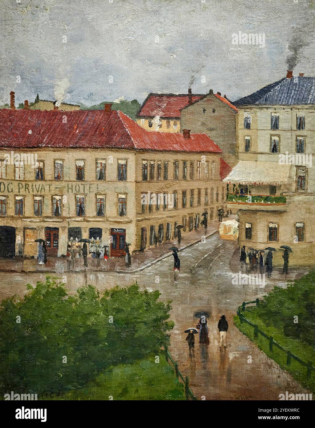 Angolo del Grand Hotel sul viale Karl Johan ( Street corner on Karl ...