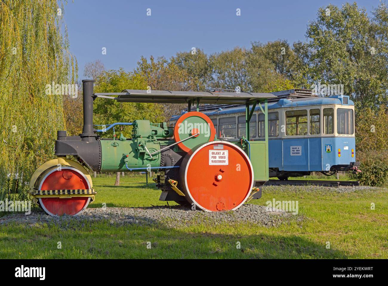 Slavonski Brod, Croatia - October 22, 2024: Old Steam Roller Machine ...